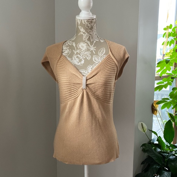 berek | Sweaters | Vintage Berek Metallic Sweetheart Neck Sweater ...